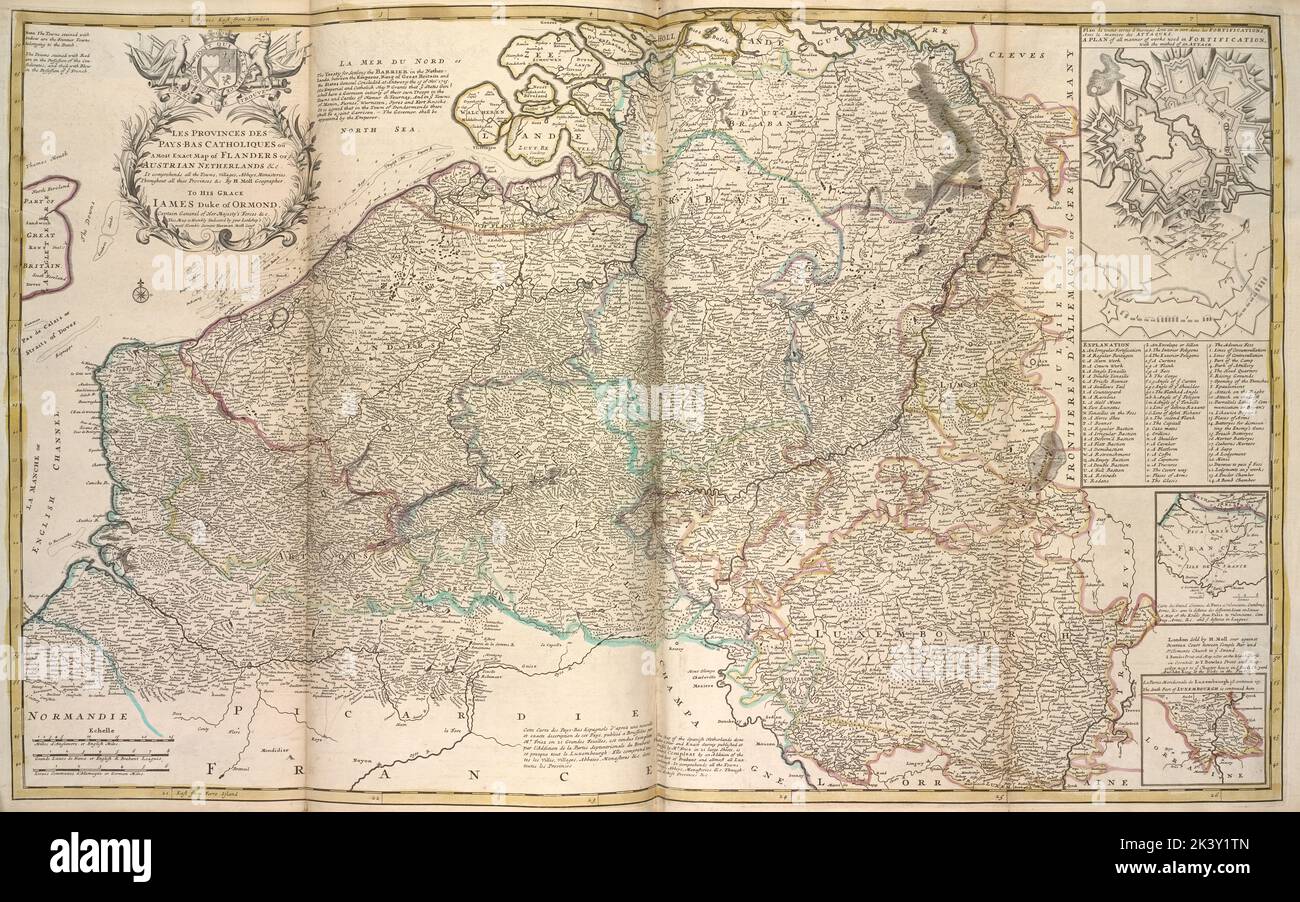 Les provinces des pays-bas Catholiques, ou a most exact map of Flanders ...