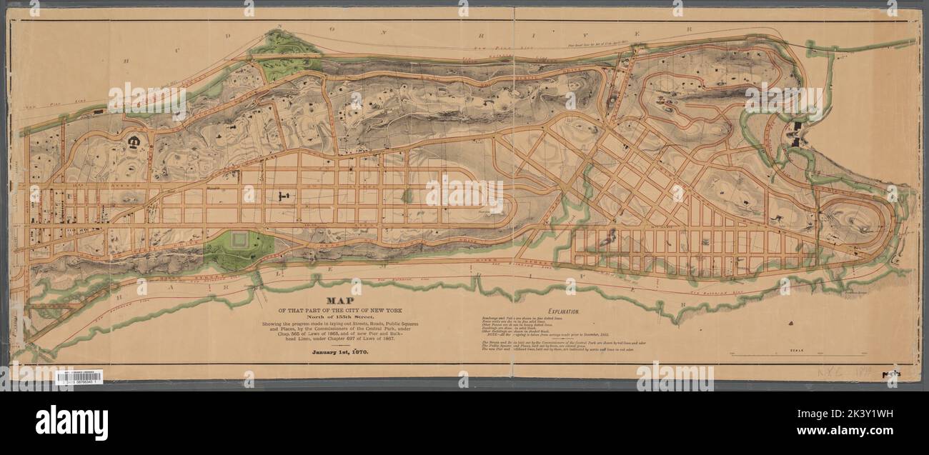 Map of that part of the city of New York north of 155th Street.. . 1870 ...