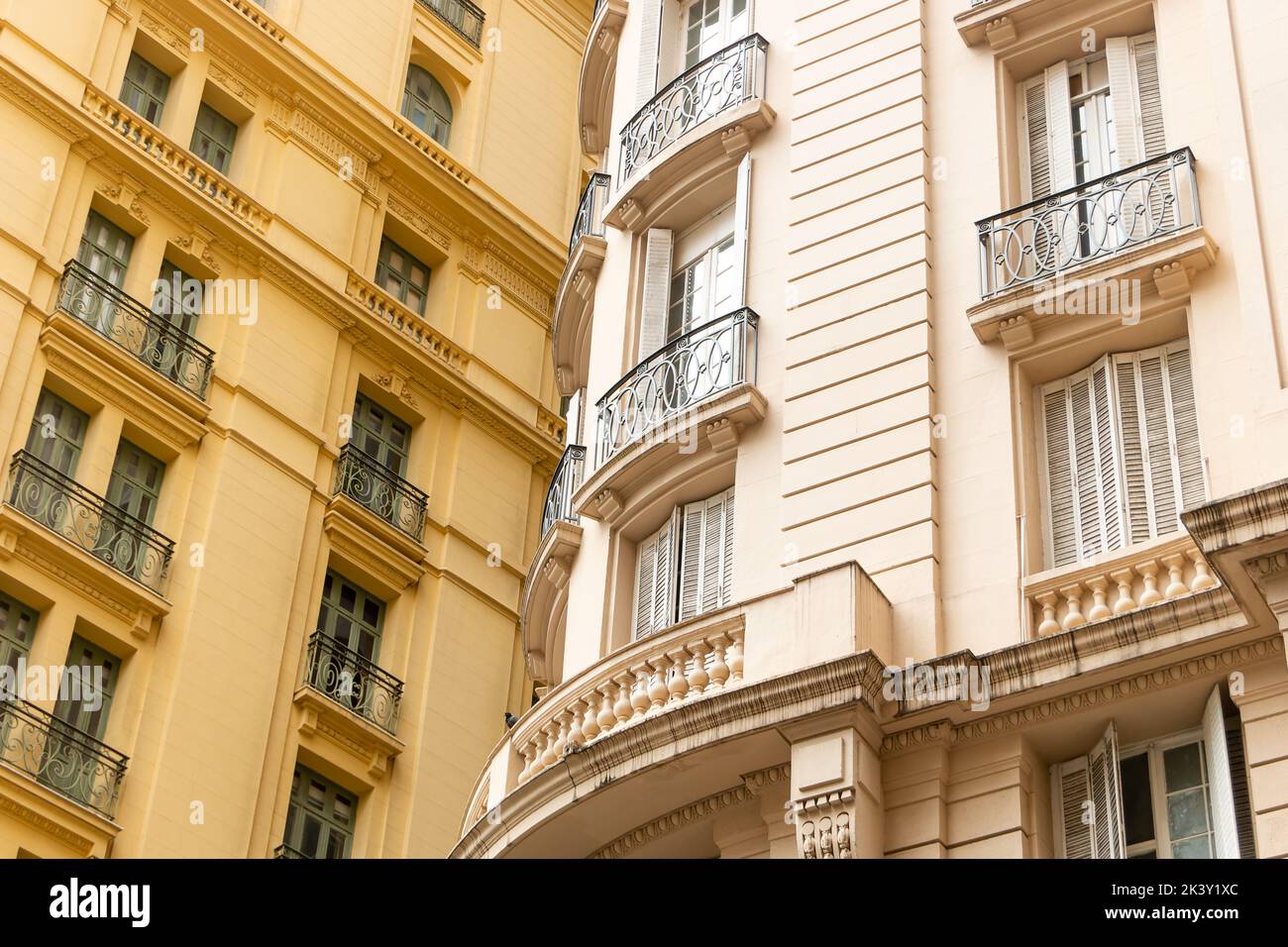 Facade of an old building in downtown Rio de Janeiro Brazil Stock Photo ...