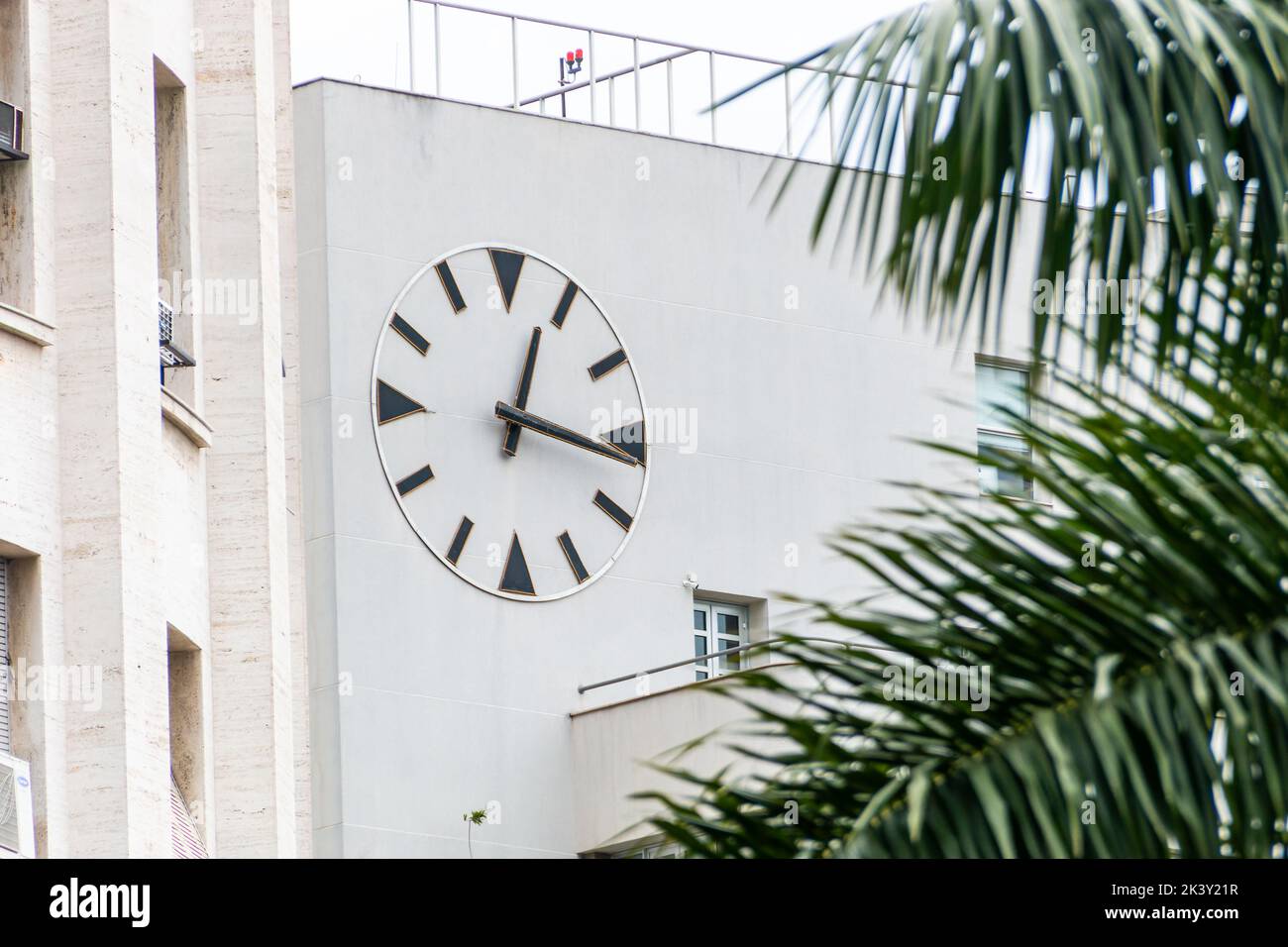 old clock in the Art Decor style in Rio de Janeiro Brazil Stock Photo ...