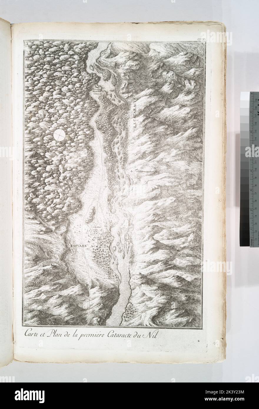 Carte et plan de la première cataracte du Nil. Norden, Frederik Ludvig ...