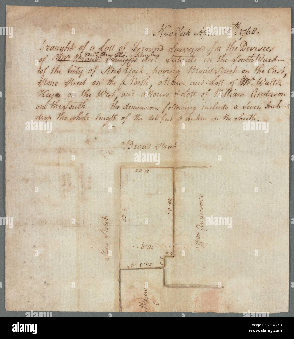Stone Street 1768. Cartographic. Maps, Surveys, land surveys ...