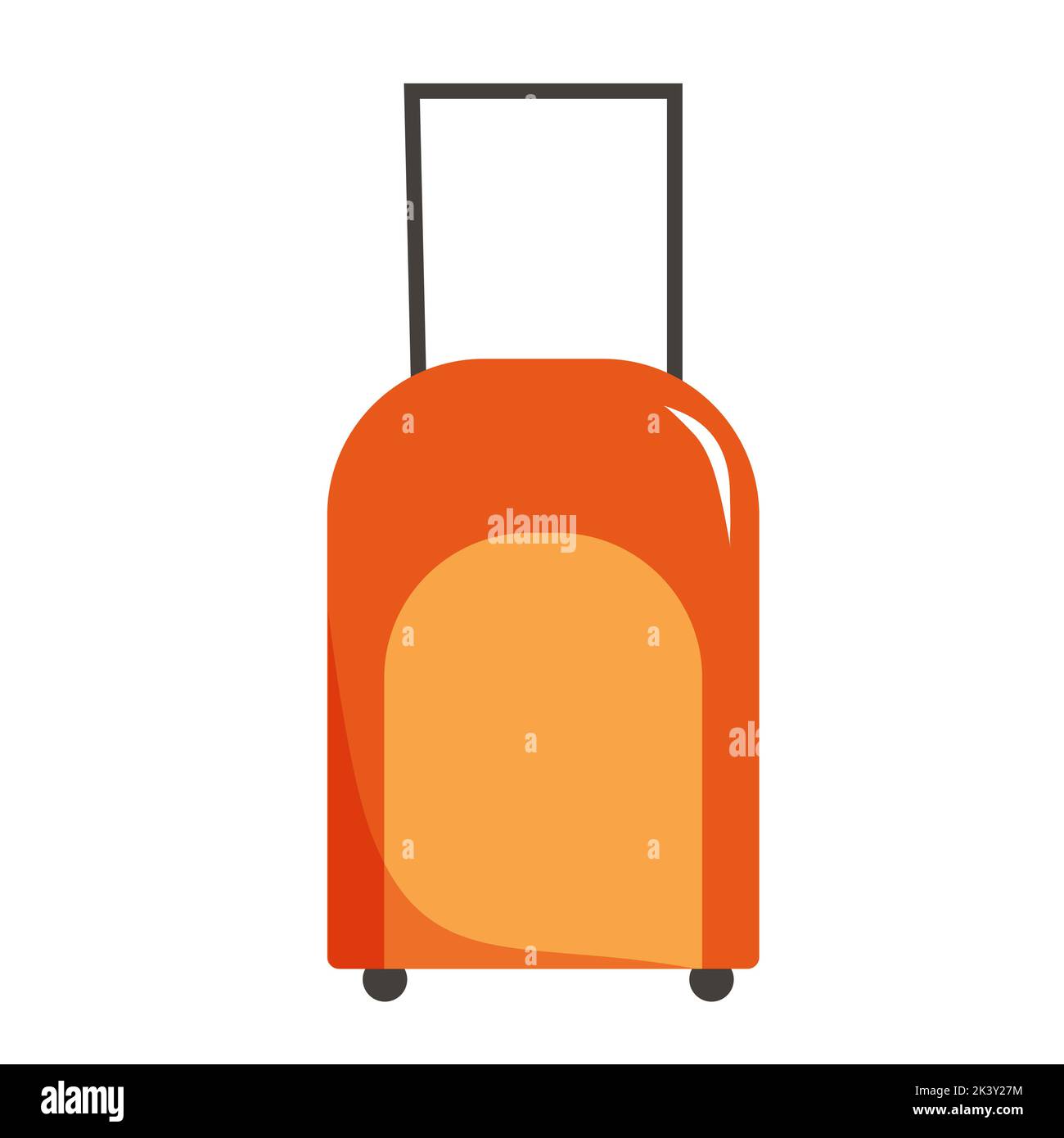 Vector illustration of valise in cartoon flat style. Suitcase for ...