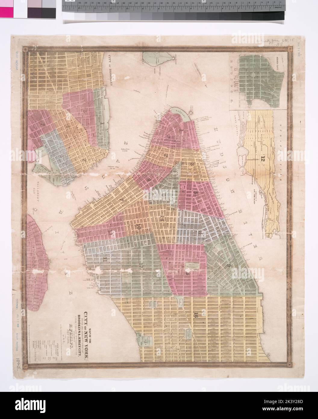 Map of the city of New York : with the adjacent cities of Brooklyn ...