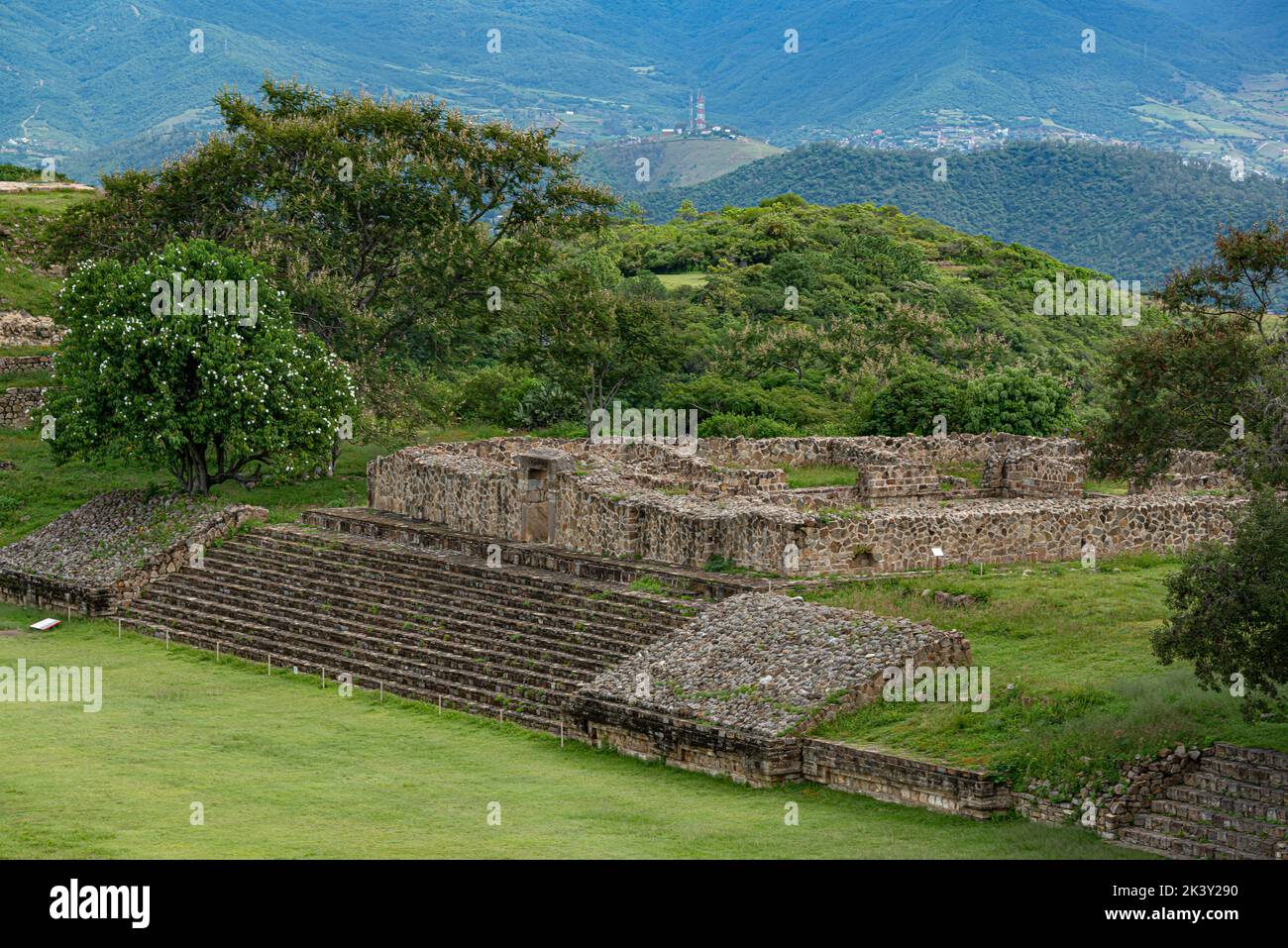 The Palace Structure at Monte Alban, archaeological site, Oaxaca ...