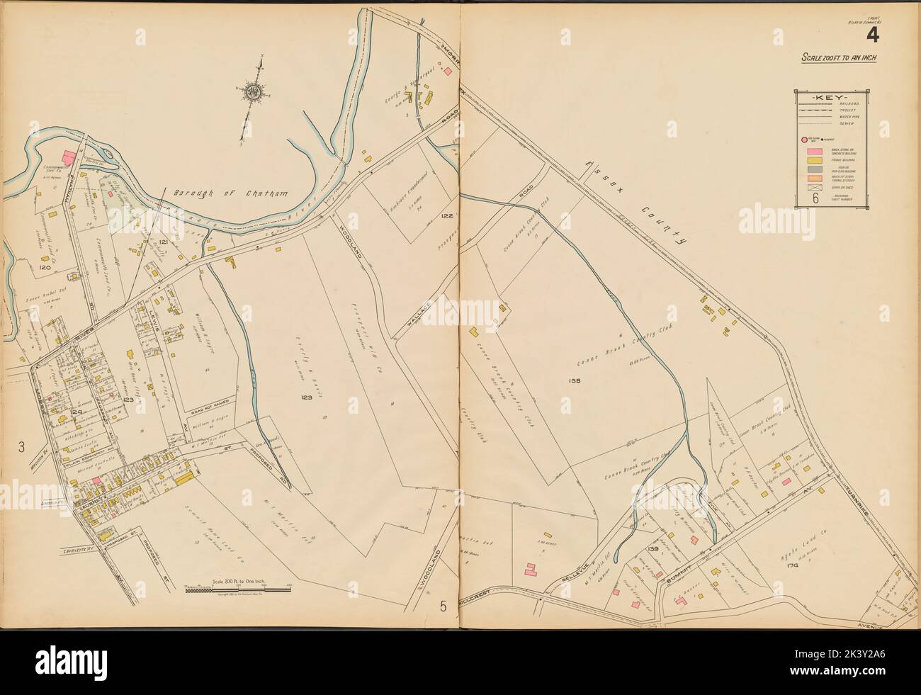 Summit, Double Page Plate No. 4 Map bounded by Morris Turnpike ...