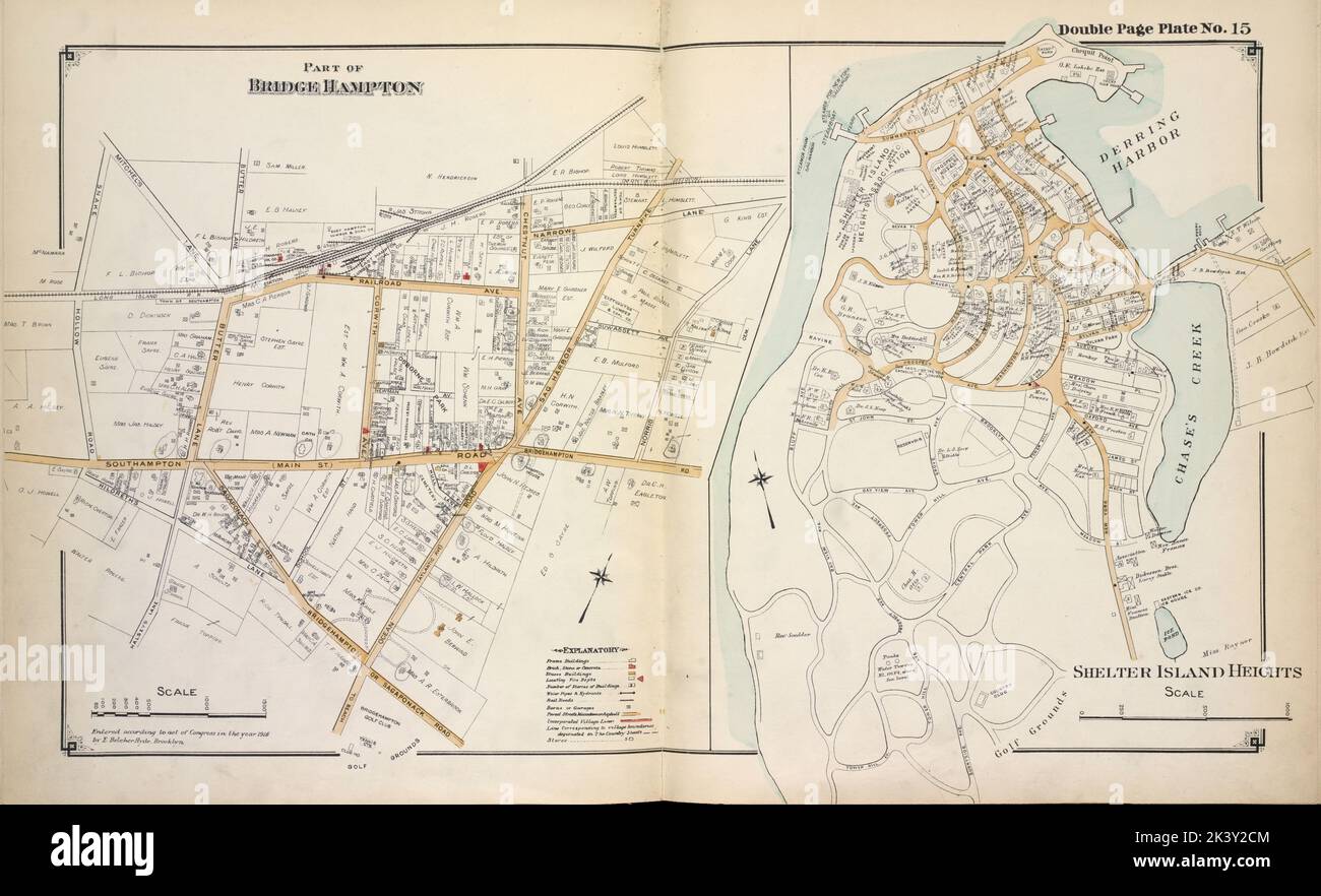 Part of Bridge Hampton; Shelter Island Heights Cartographic. Atlases ...