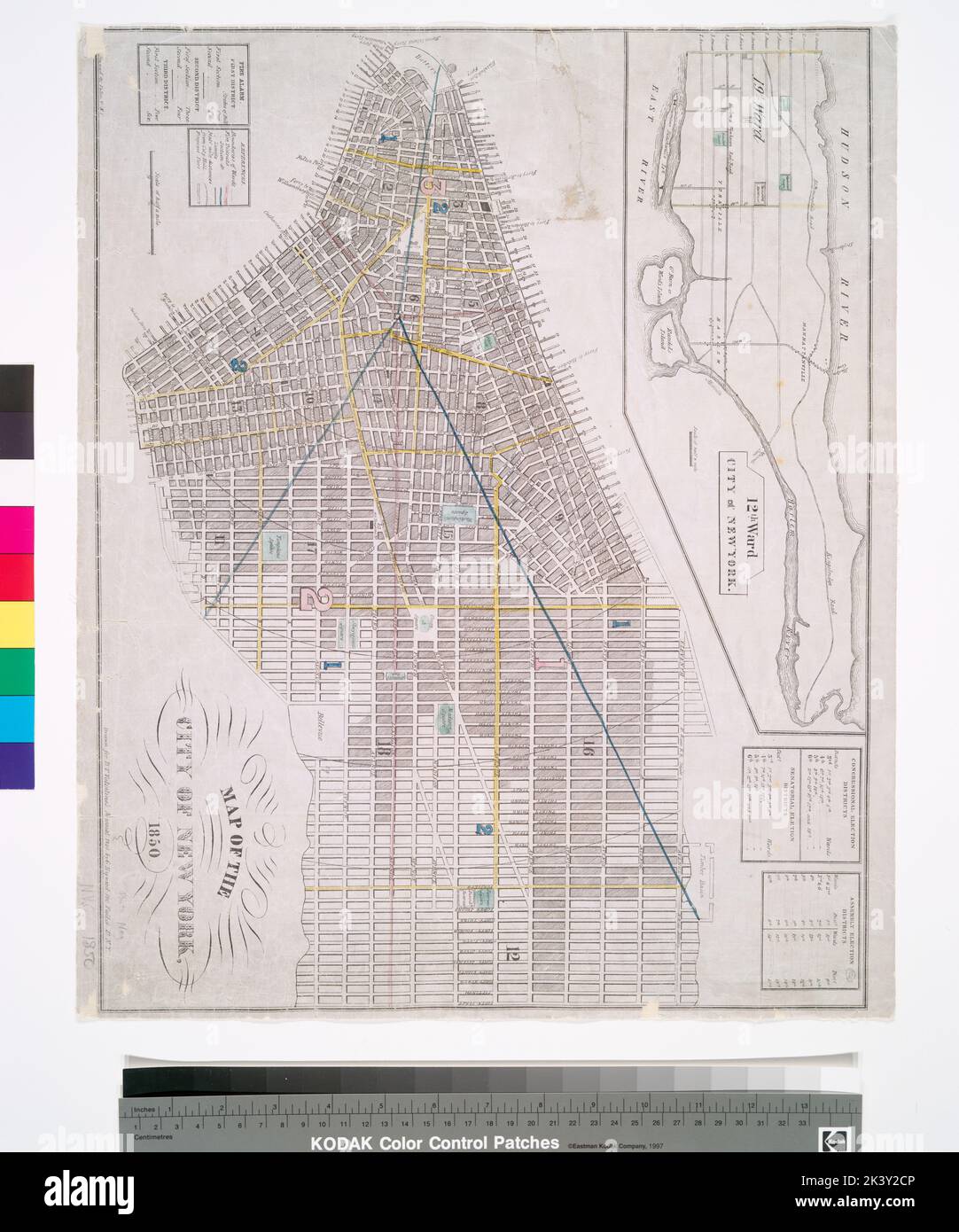 Map of the city of New York, 1850 Cartographic. Maps. 1850. Lionel ...