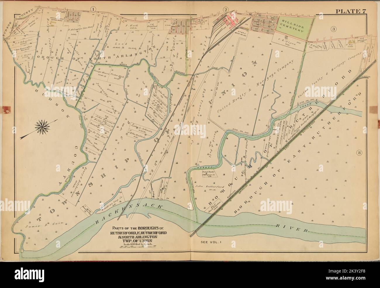 Map of hackensack hi-res stock photography and images - Alamy
