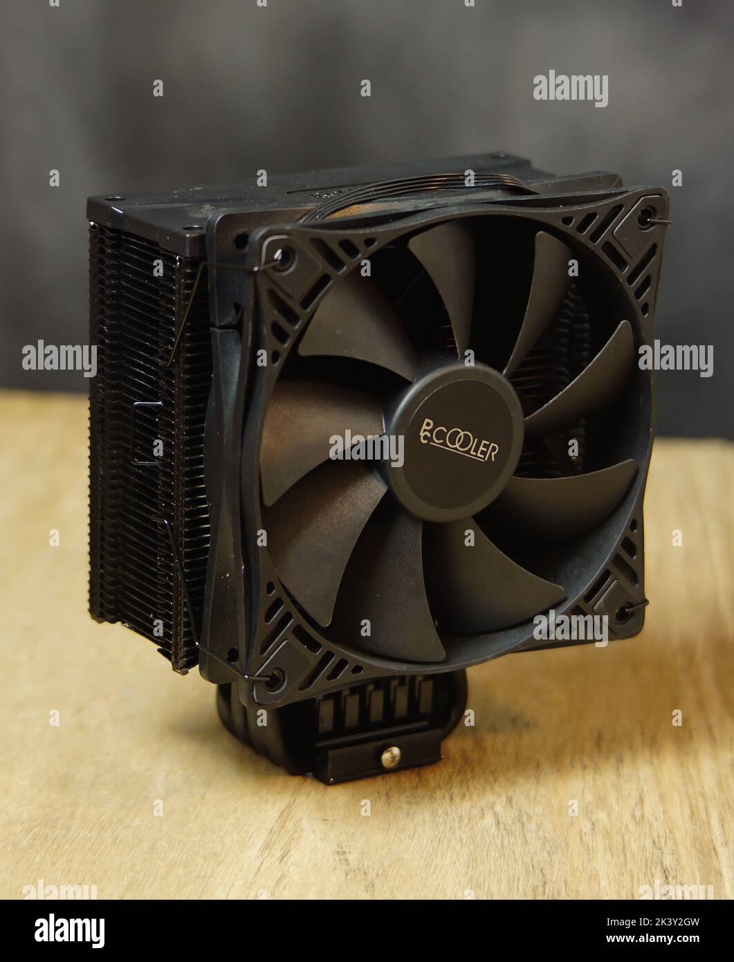 photo of a computer cpu cooler on the table Stock Photo - Alamy