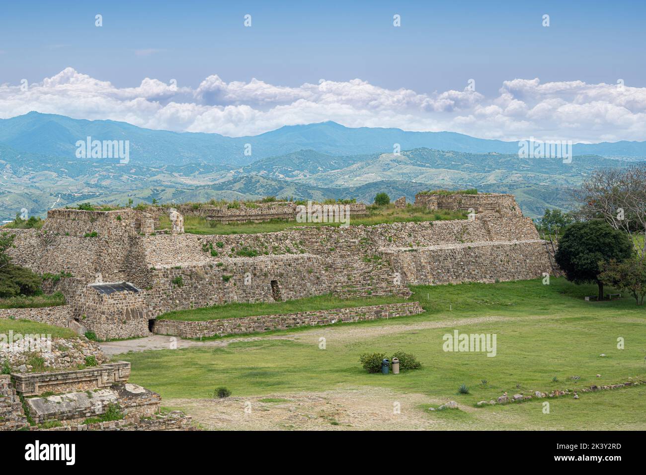 Dancers building at Monte Alban, archaeological site, Oaxaca, Mexico ...