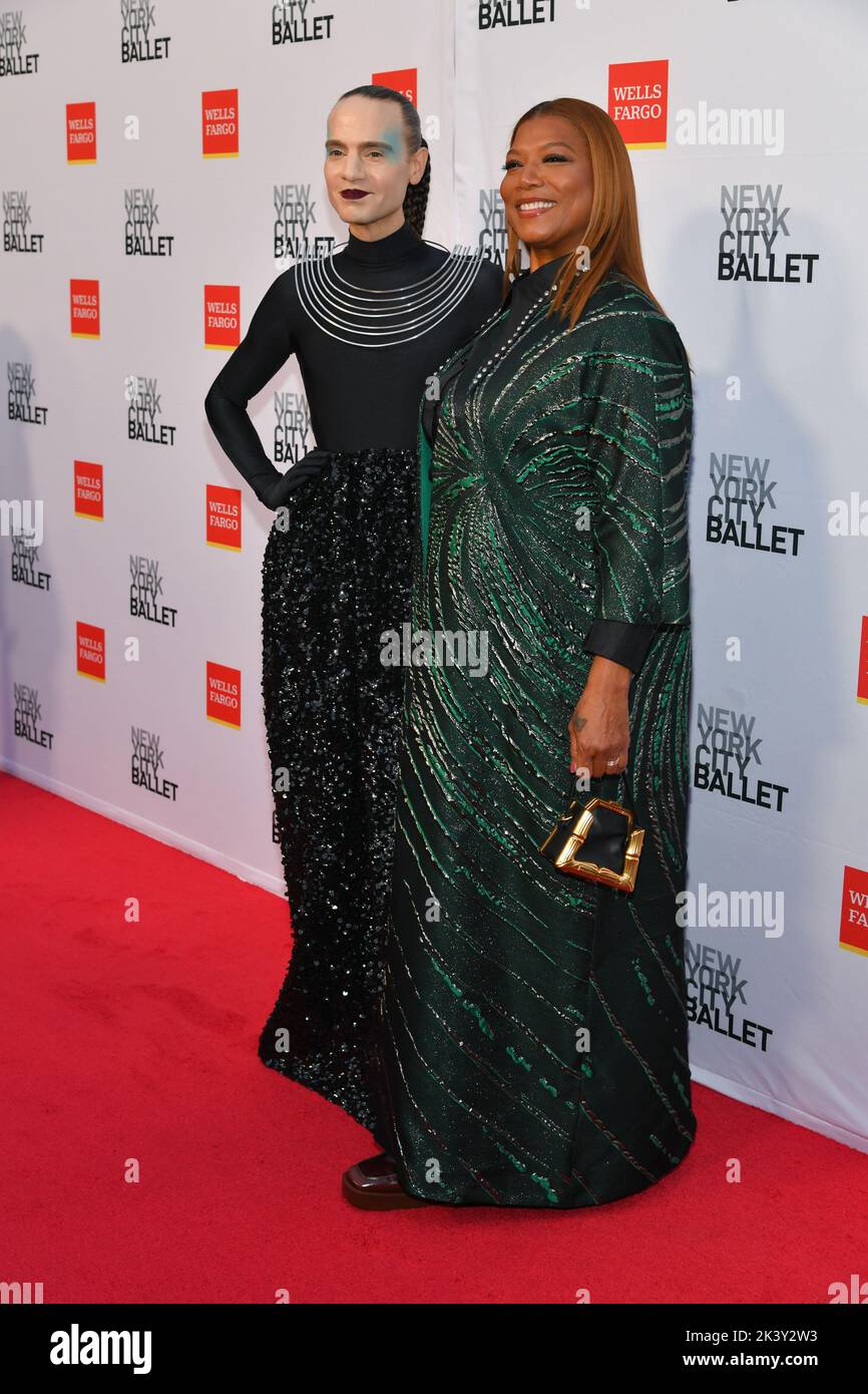 Jordan Roth and Queen Latifah Stock Photo - Alamy