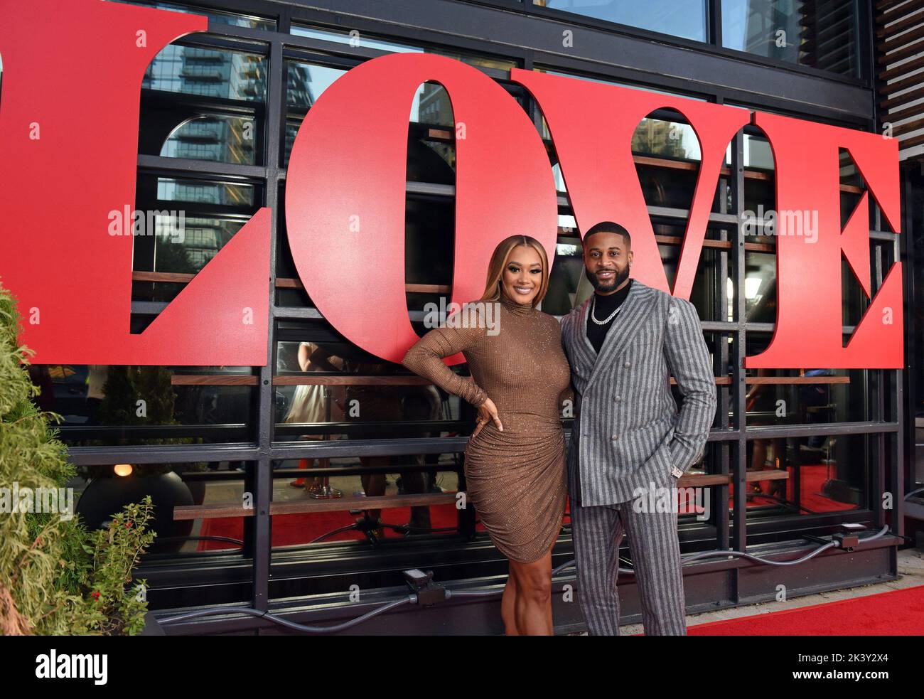 Atlanta, GA, USA. 28th Sep, 2022. Crystal Hayslett, Devale Ellis at ...