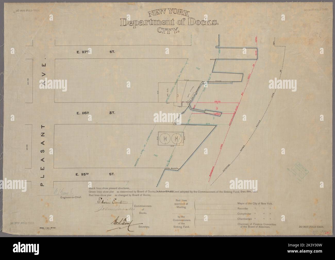 Map of part of New York City bounded by Pleasant Ave., East 117th ...