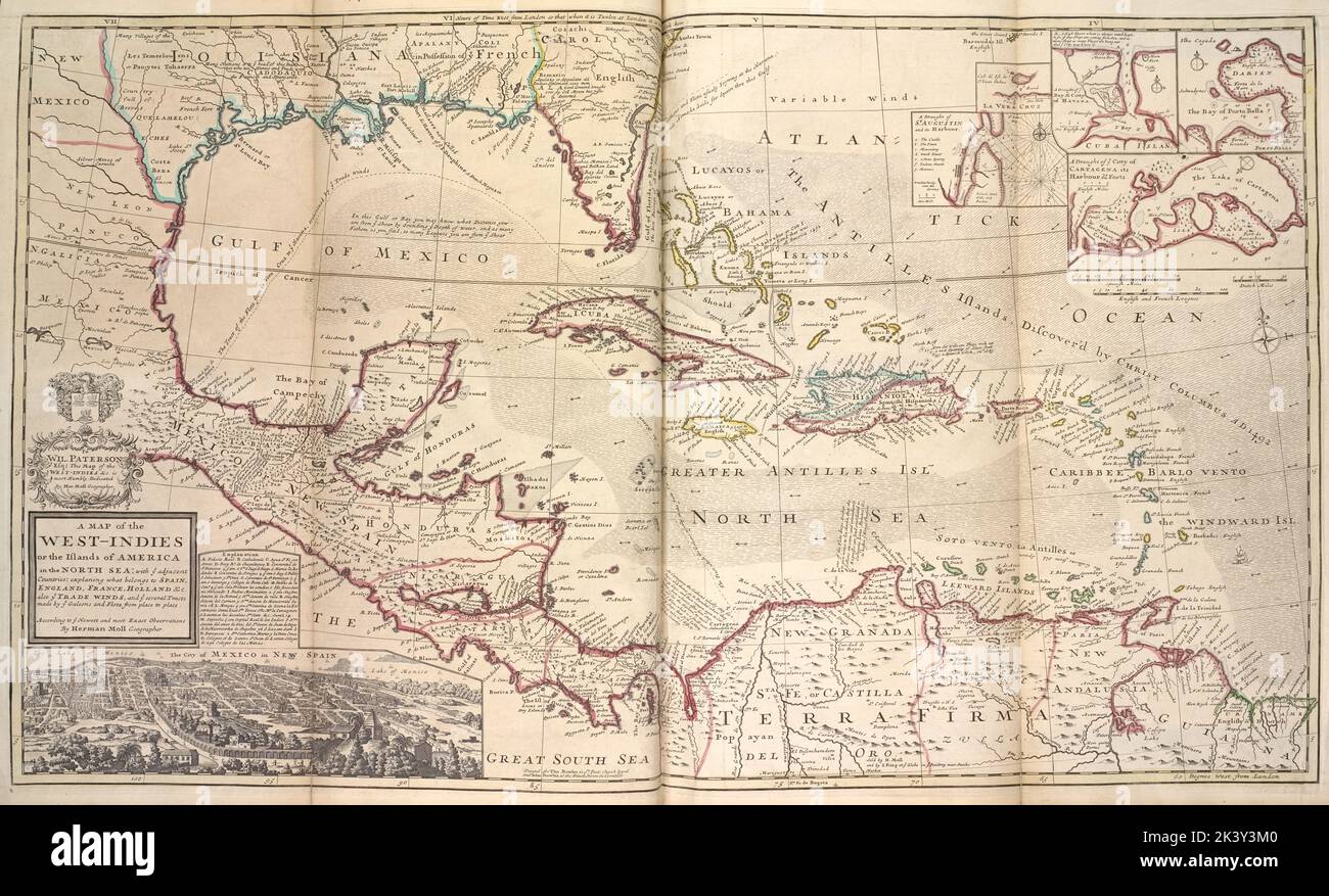 A map of the West-Indies or the Islands of Ameirca in the North Sea ...