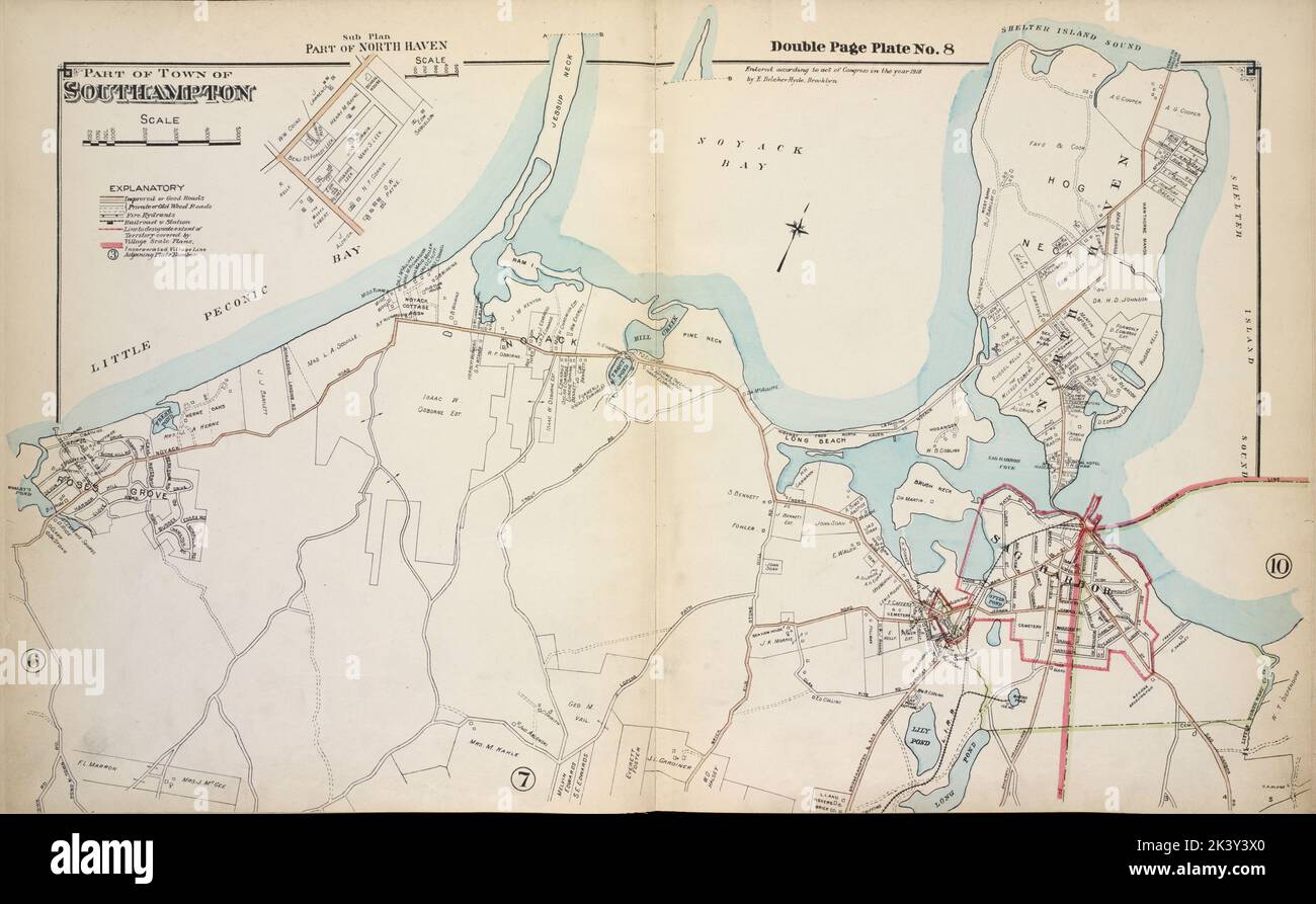 Part of Town of Southampton Cartographic. Atlases, Maps. 1915 - 1917 ...