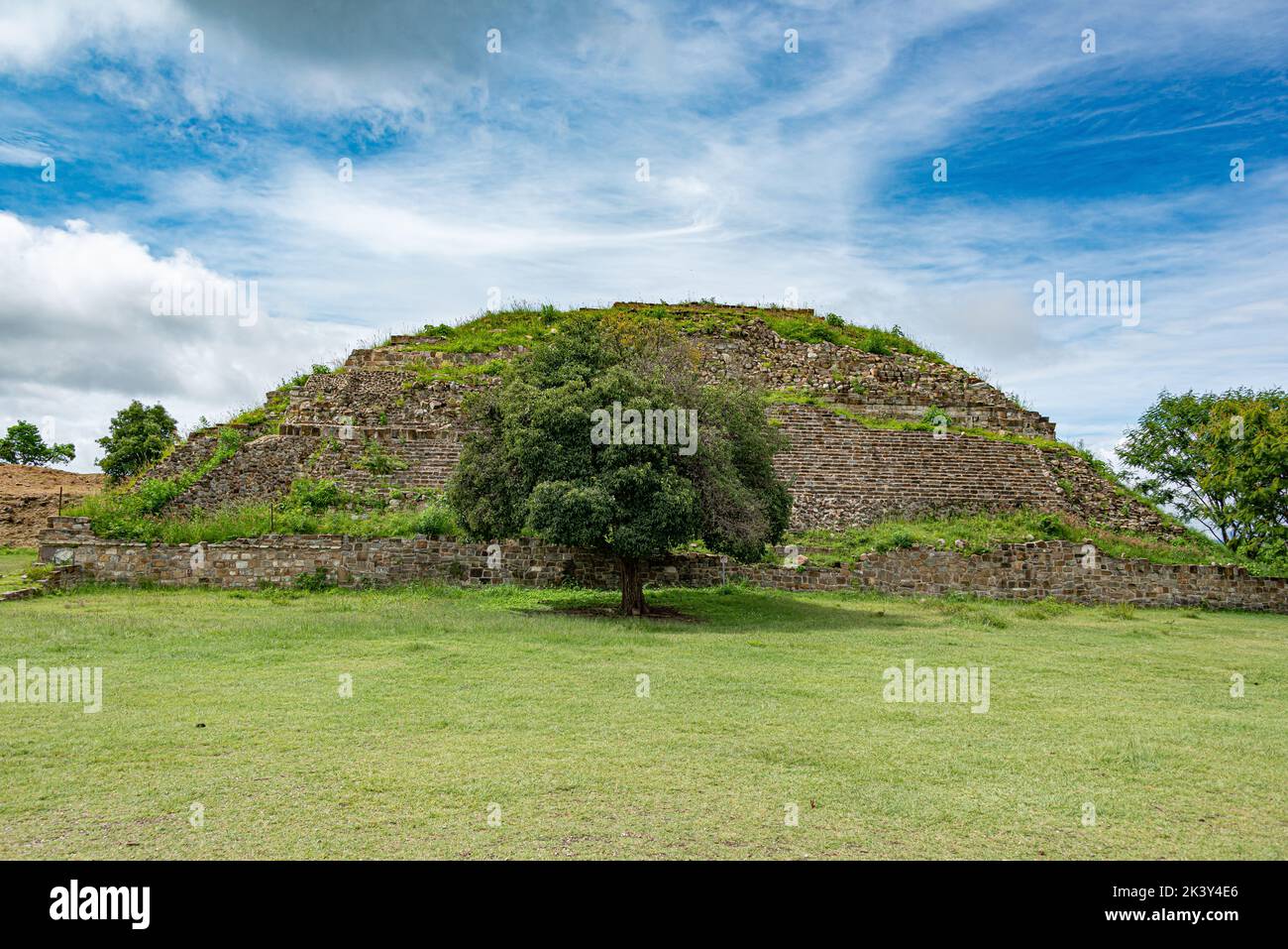Structure at the top of M System at Monte Alban, archaeological site ...