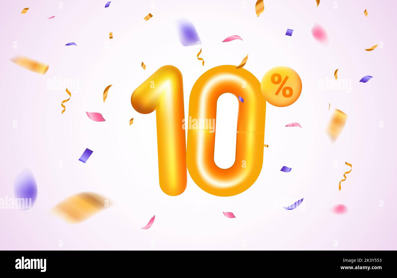 3d golden number 10 isolated Stock Vector Images - Alamy