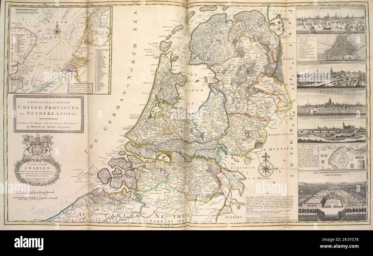 A new and exact map of the United Provinces, or Netherlands &c ...