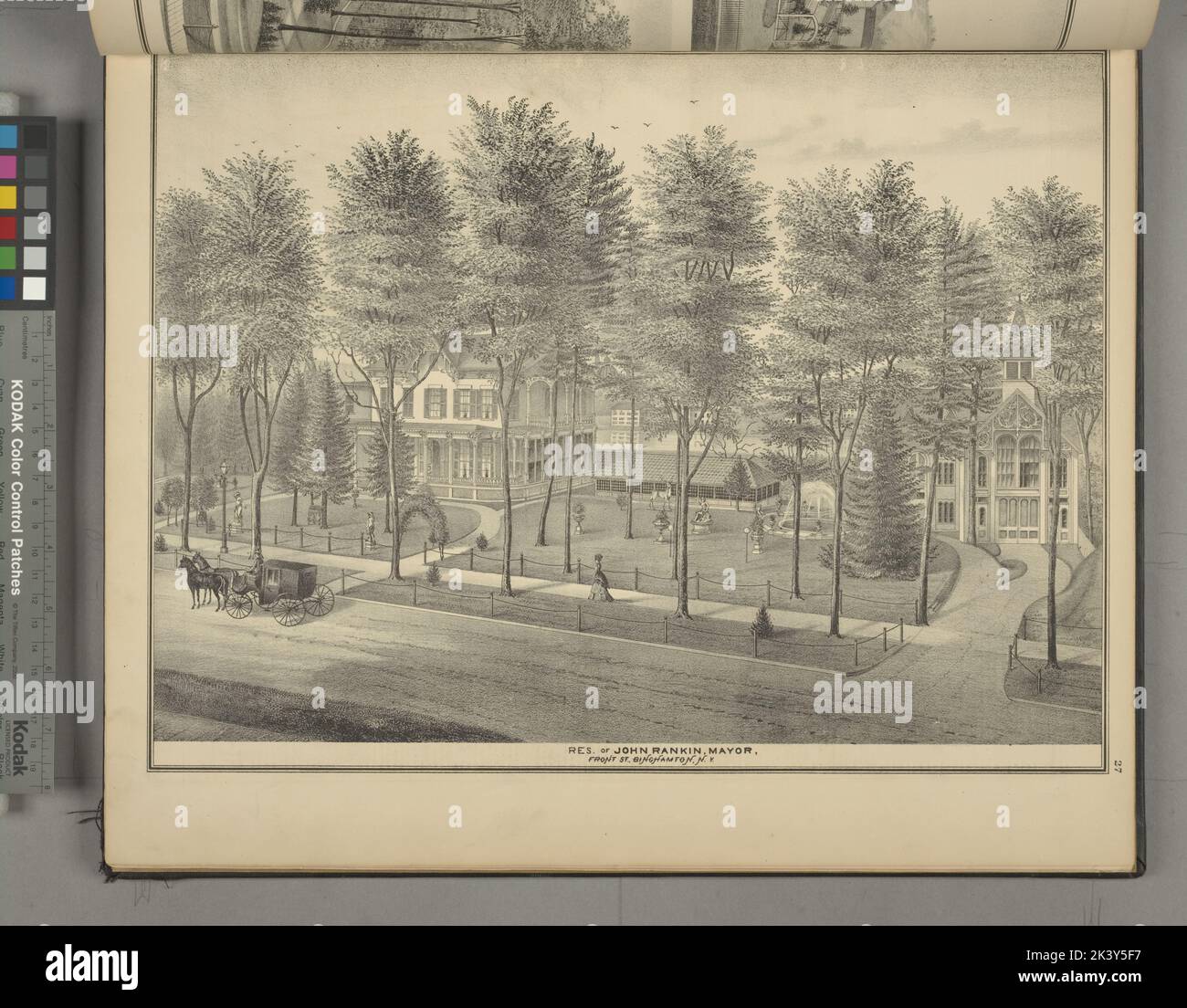 Residence of John Ramkin, Mayor, Binghamton, N.Y. Cartographic. Atlases, Maps. 1876. Lionel ...
