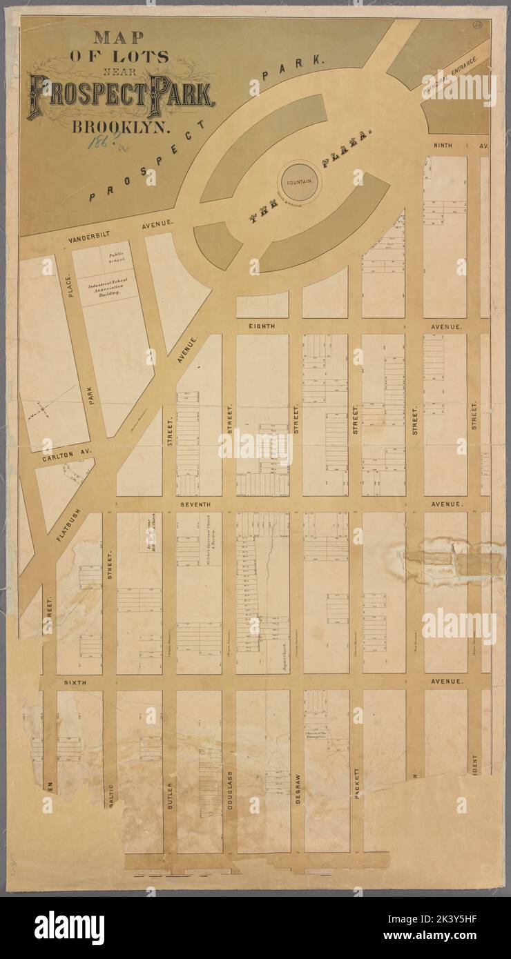 Map of lots near Prospect Park. Cartographic. Maps. 1860 - 1869. Lionel ...