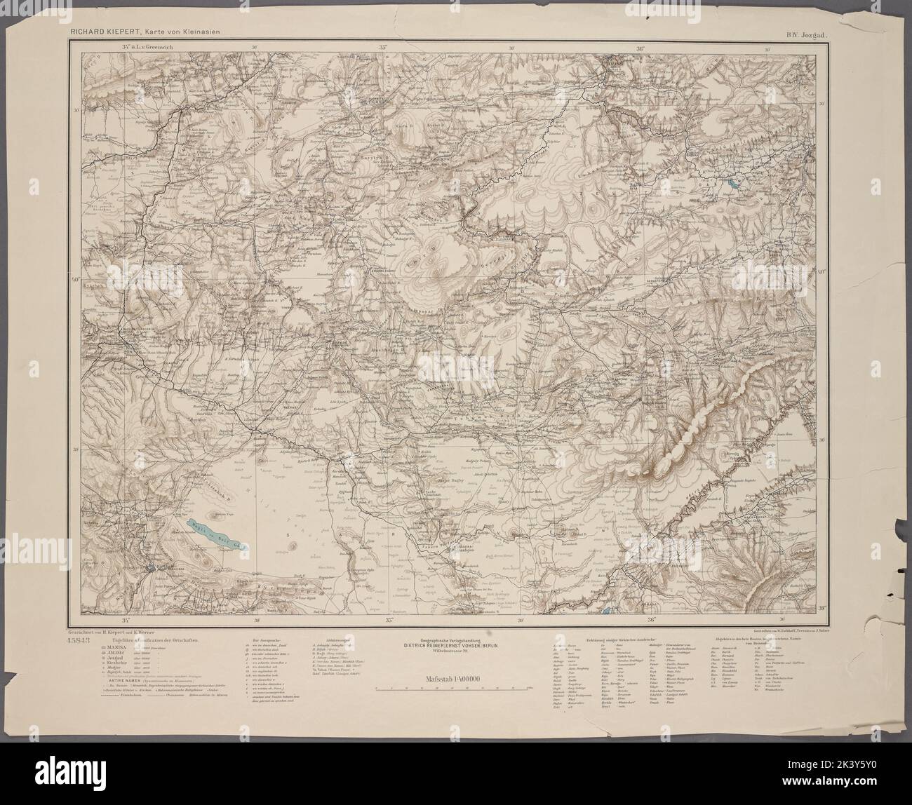 B4. Jozgad. Kiepert, Richard, 1846-1915. Cartographic. Maps. 1902 ...