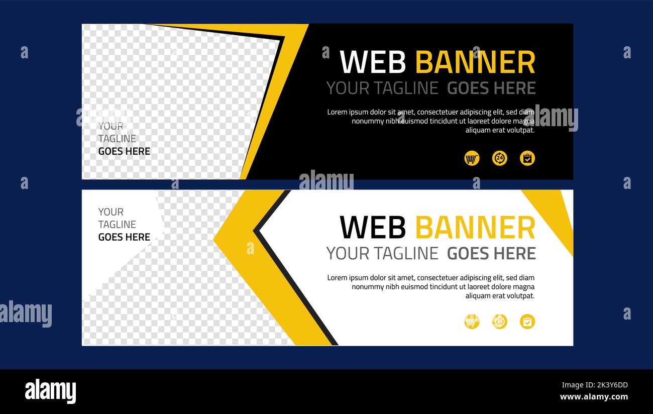 web banner template design modern elegant background color Stock Vector ...