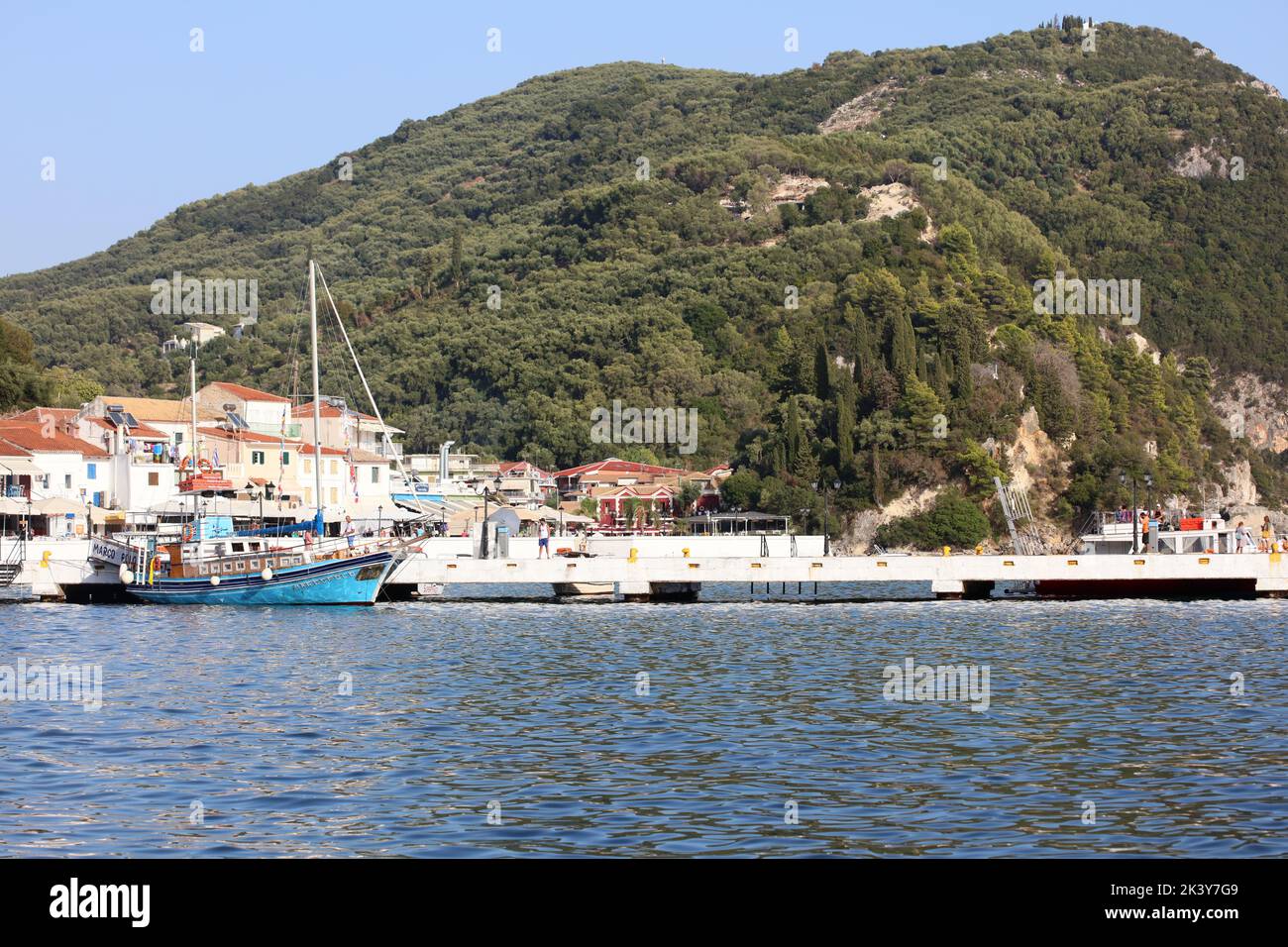 Beautiful Parga beach exploring Greece summer holidays background high ...