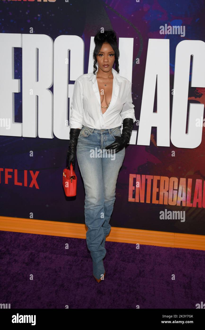 Shanique Jordan attends the 'Entergalactic' Netflix series premiere ...