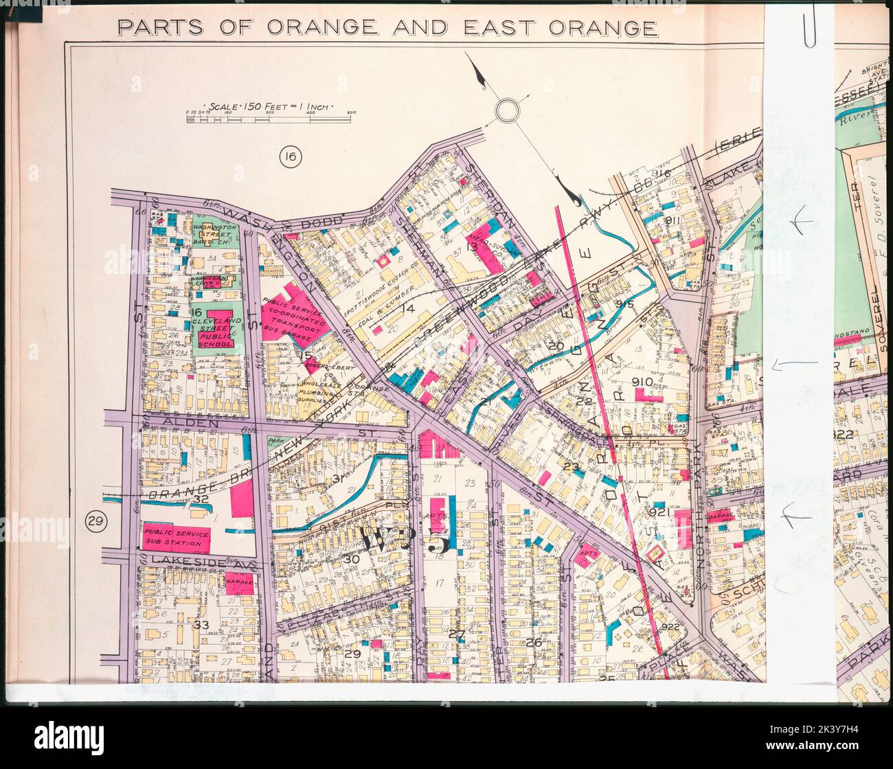 Parts of Orange and East Orange Cartographic. Atlases, Maps. 1932 ...
