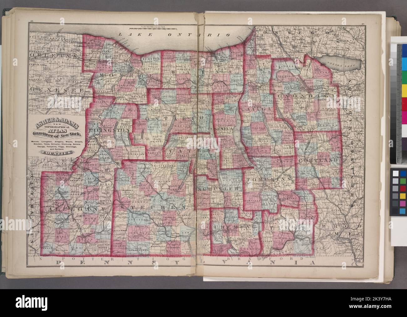 Map of cayuga ontario hi-res stock photography and images - Alamy
