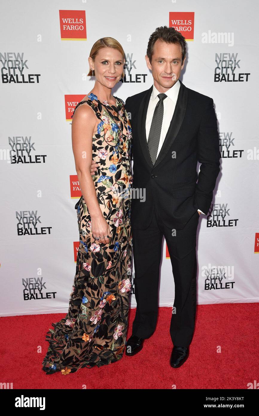 New York, NY, USA. 28th Sep, 2022. Claire Danes, Hugh Dancy at arrivals ...