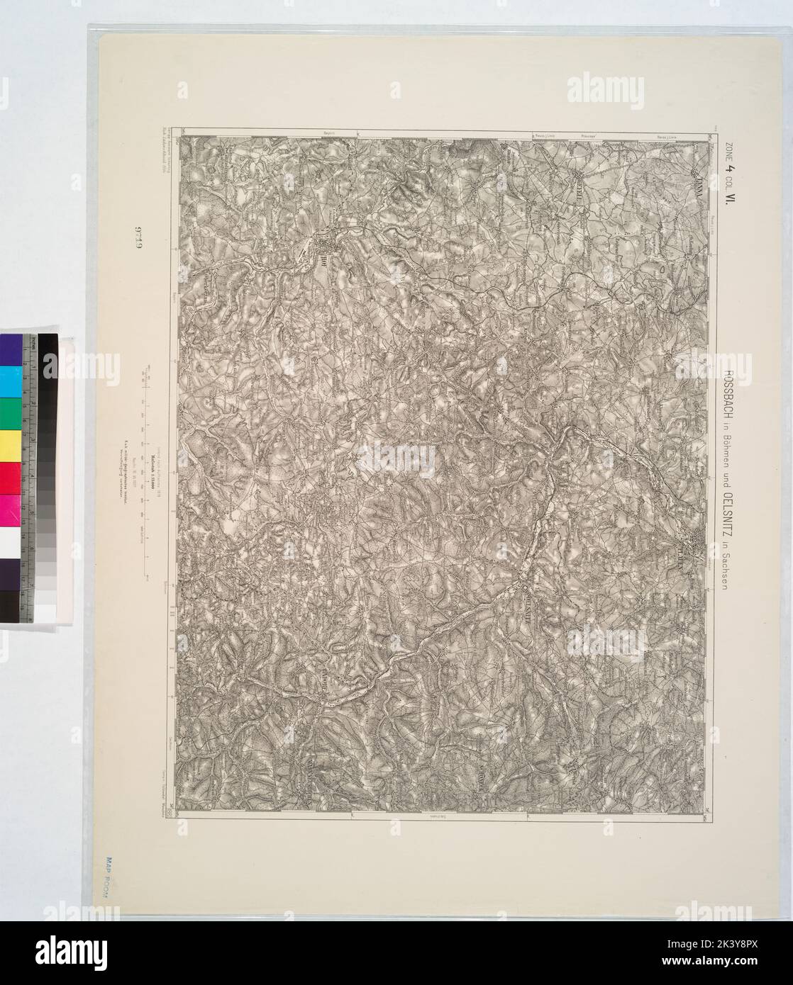 Rossbach in Bohmen und Oelsnitz (Im Sachsen). Cartographic. Maps ...