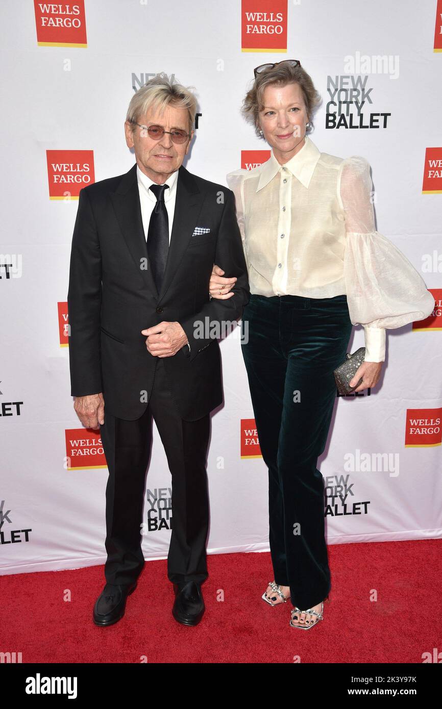 New York, NY, USA. 28th Sep, 2022. Mikhail Baryshnikov, Lisa Rinehart ...