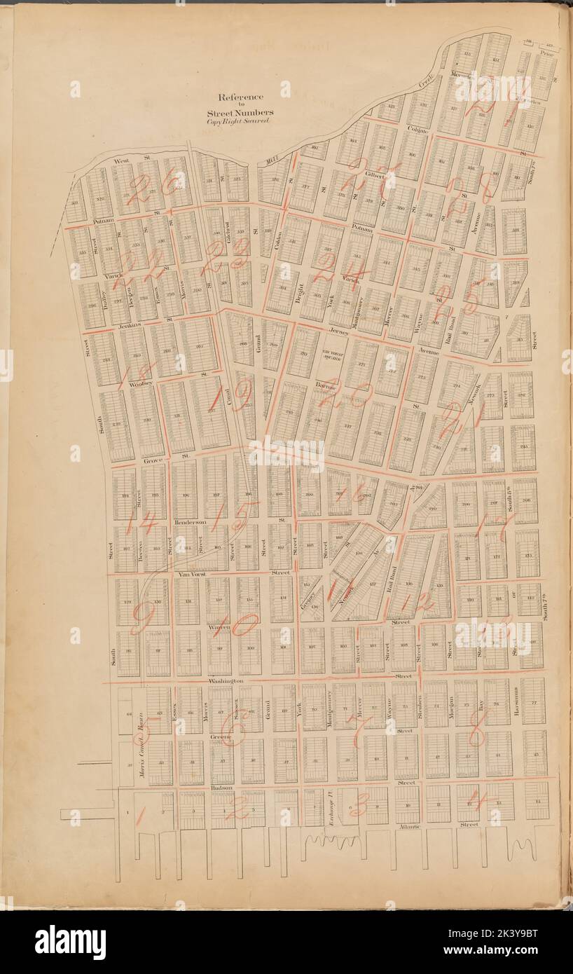 Reference to street numbers Cartographic. Atlases, Maps. 1866. Lionel ...