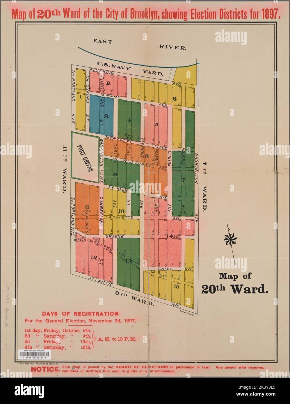 20th ward. Cartographic. Maps. 1897. Lionel Pincus and Princess Firyal ...