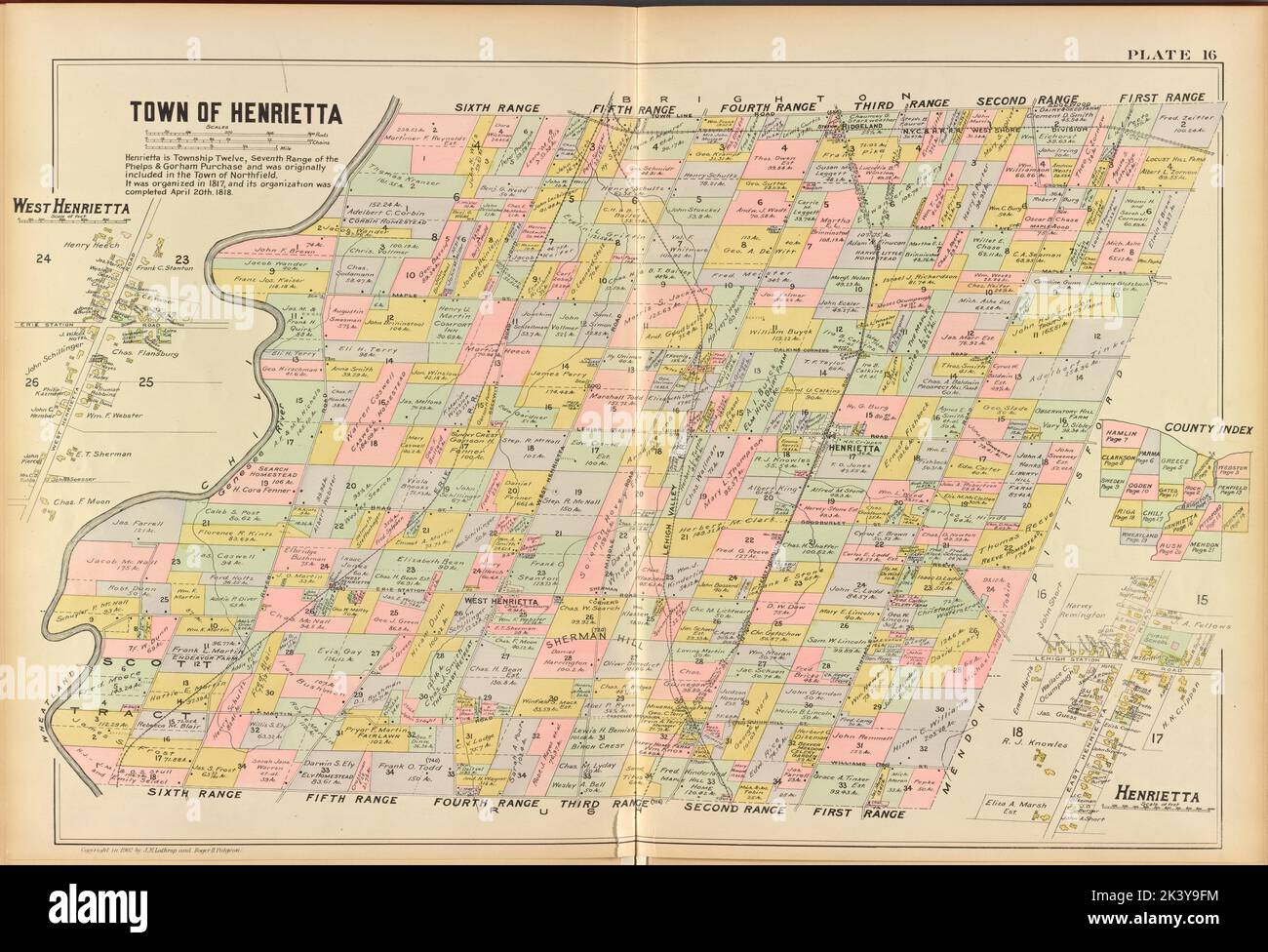Henrietta map hi-res stock photography and images - Alamy