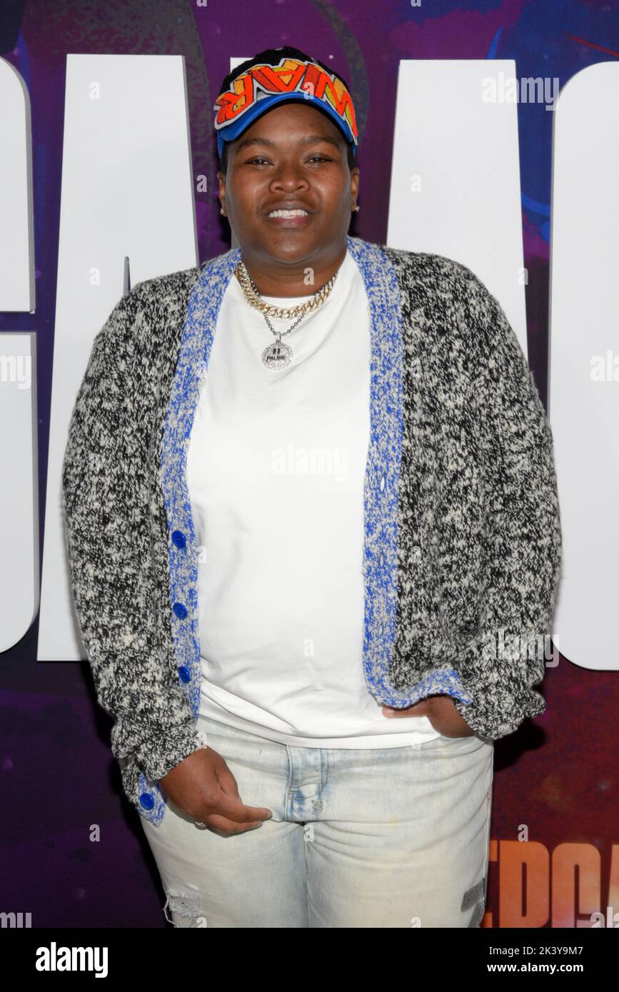 Sam Jay attends the 'Entergalactic' Netflix series premiere held at the ...