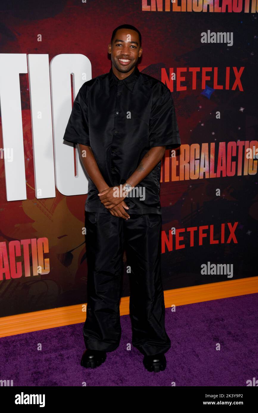 Maurice Williams attends the 'Entergalactic' Netflix series premiere held at the Paris Theater ...