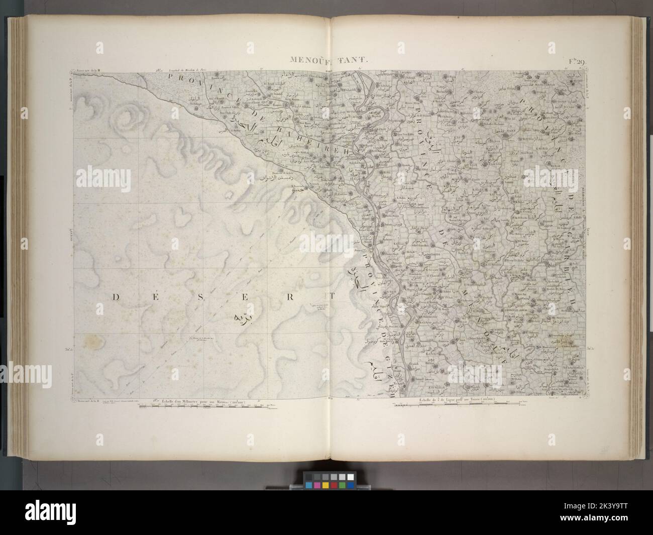 Menoûf, Tant. Egypte topogr. 29 Cartographic. Maps. 1828. Rare Book ...