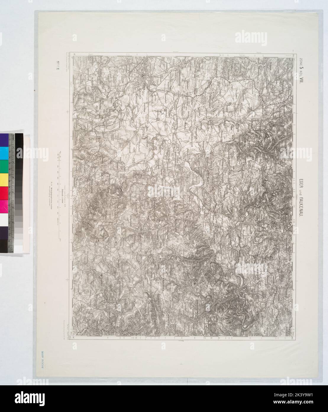 Eger und Falkenau. Cartographic. Maps, Topographic maps. 1911. Lionel ...