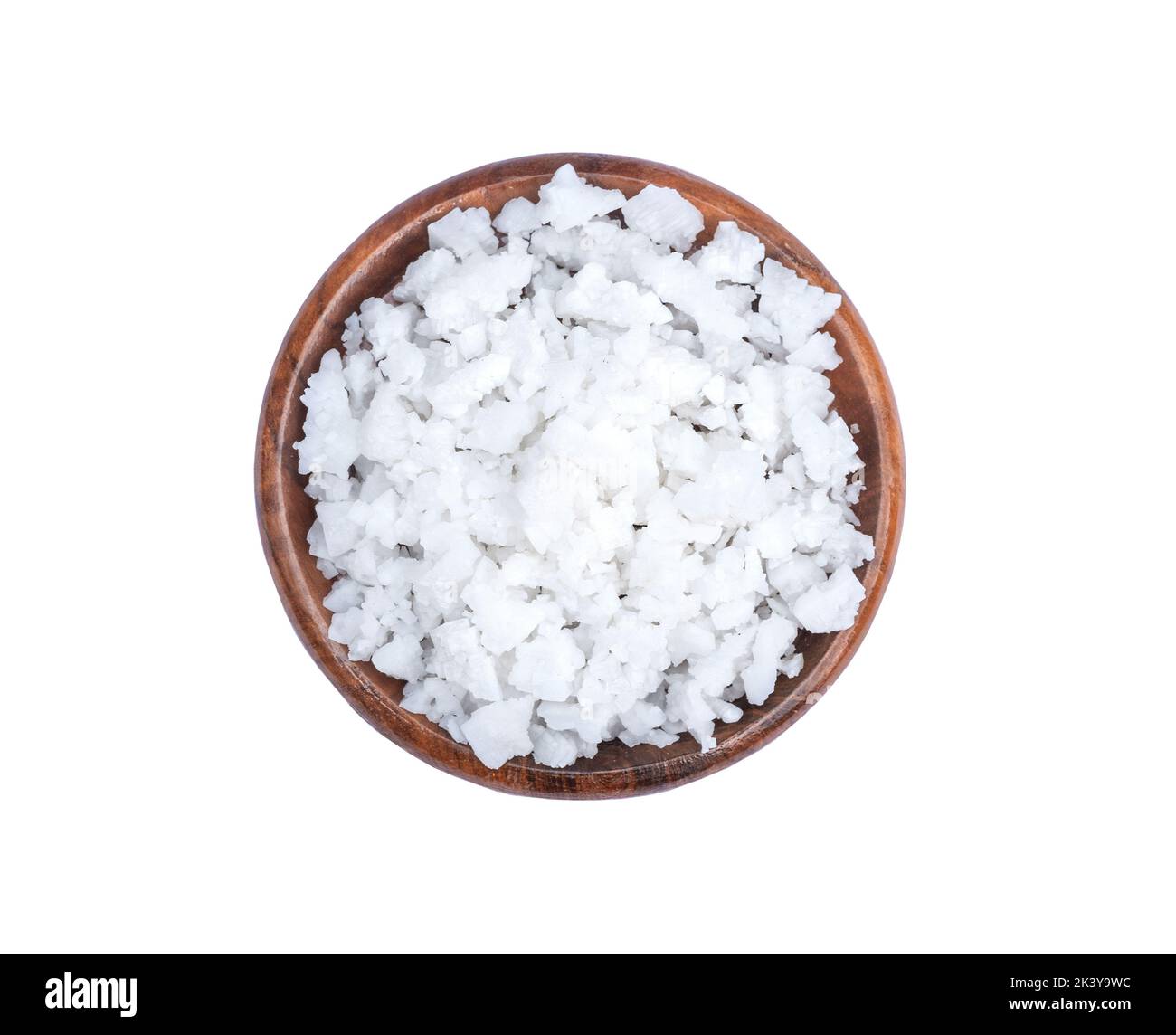 The large sea salt isolated on white background Stock Photo - Alamy