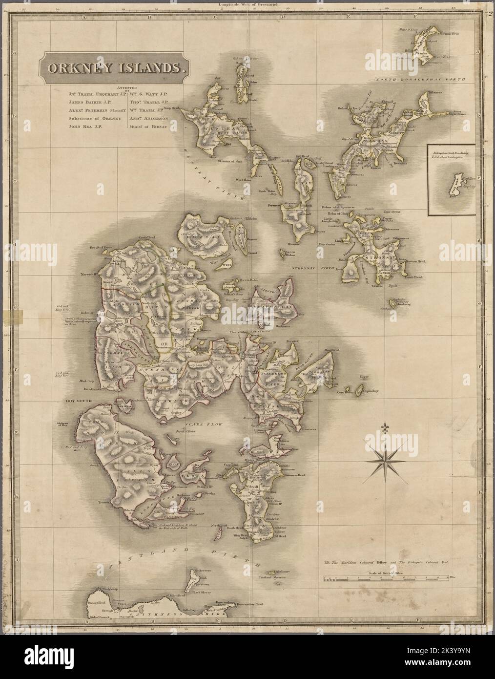 Orkney Islands Cartographic. Maps. 1822. Lionel Pincus and Princess ...