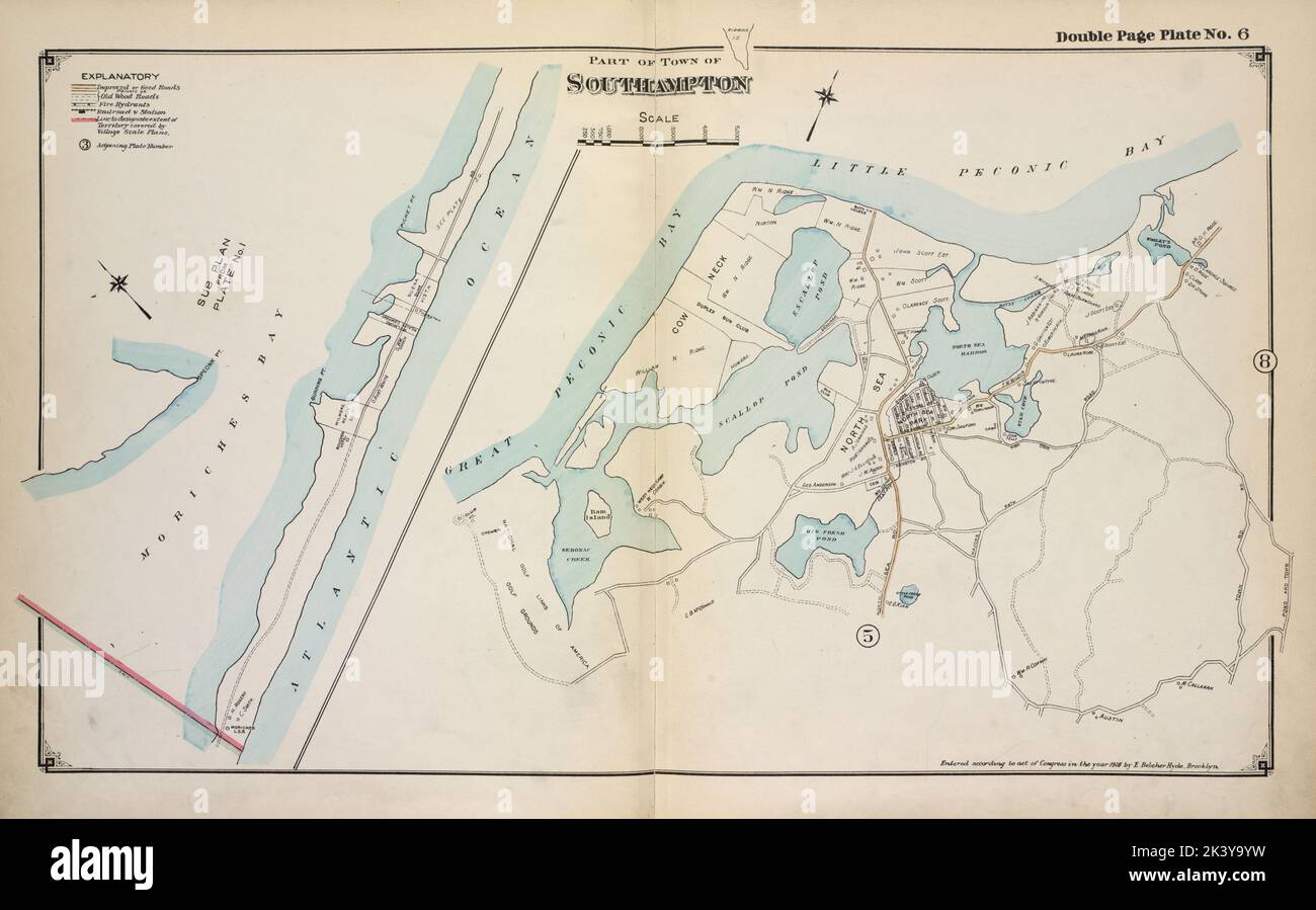 Part of Town of Southampton Cartographic. Atlases, Maps. 1915 - 1917 ...