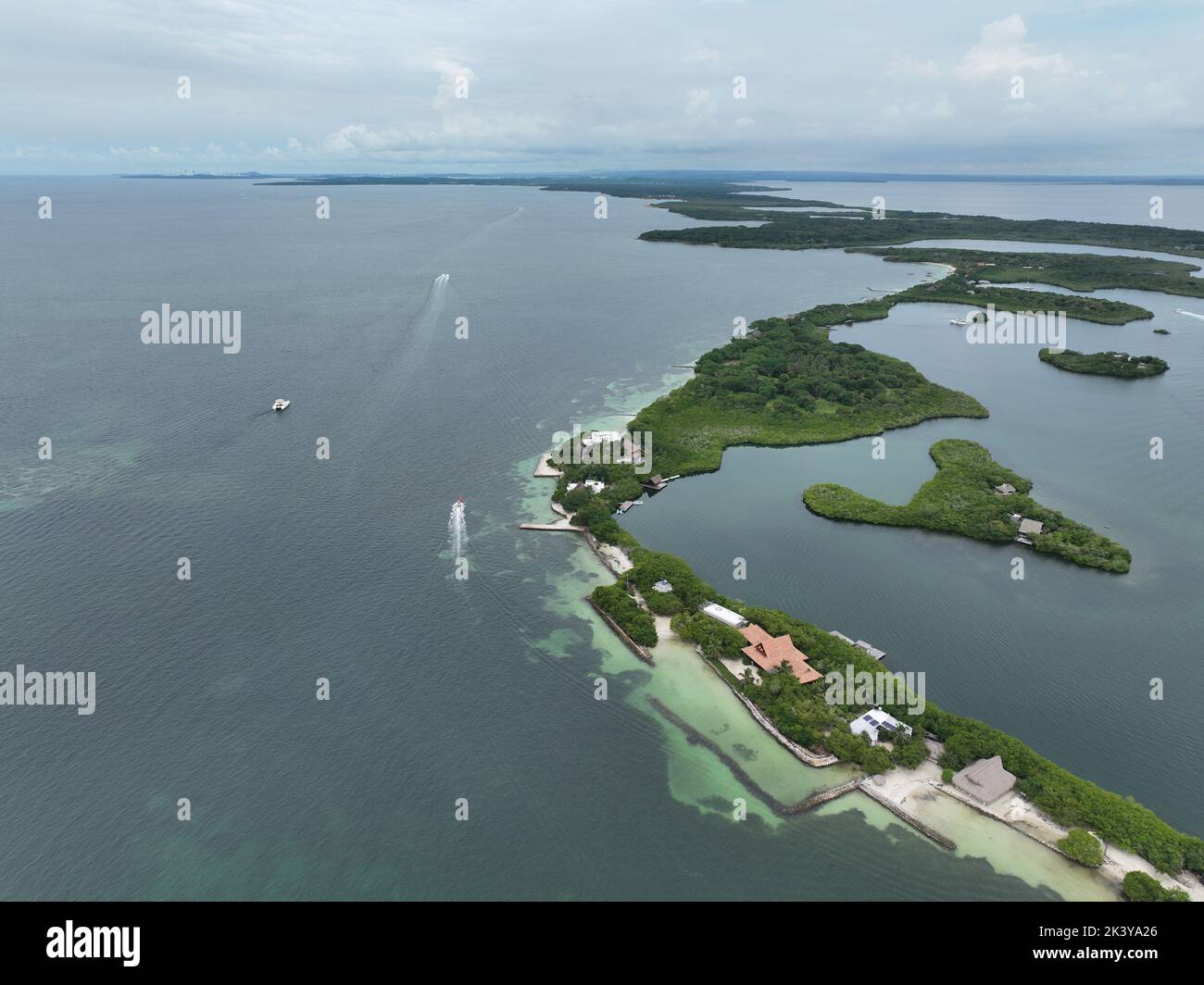 Islas del Rosario and Baru Beach near Cartagena, Colombia Stock Photo ...