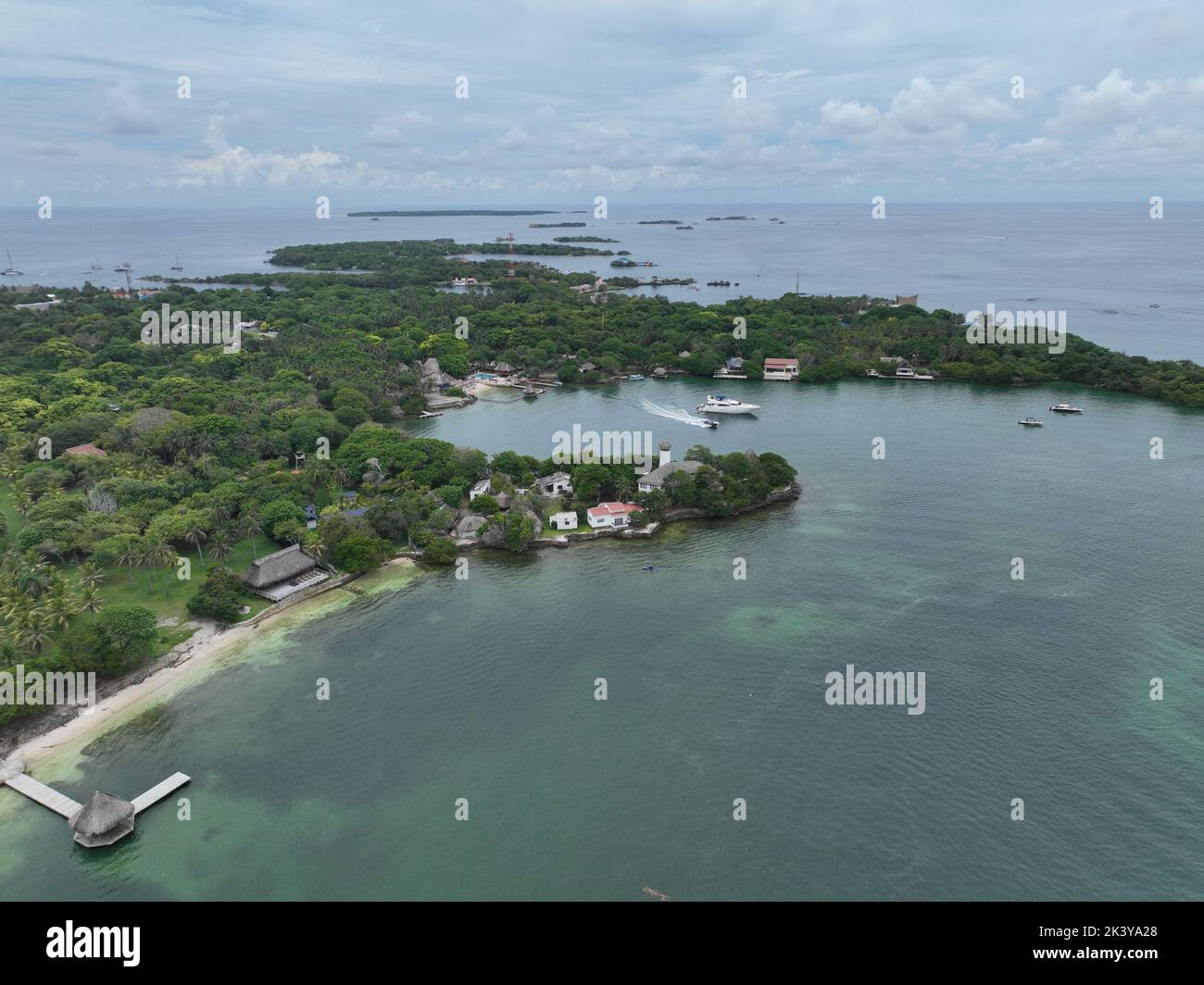 Islas del Rosario and Baru Beach near Cartagena, Colombia Stock Photo ...