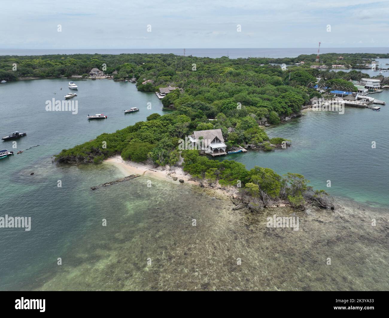 Islas del Rosario and Baru Beach near Cartagena, Colombia Stock Photo ...