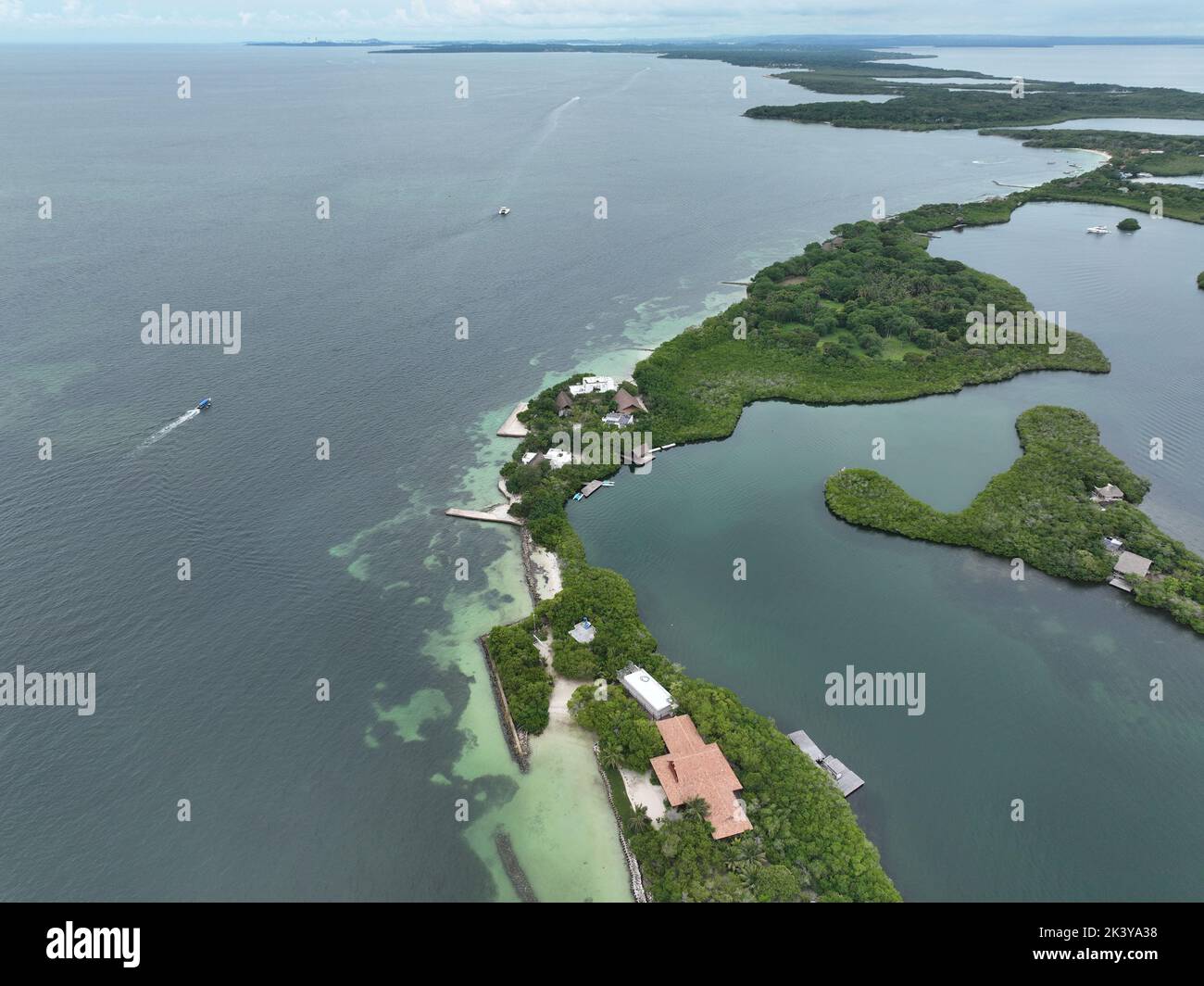 Islas del Rosario and Baru Beach near Cartagena, Colombia Stock Photo ...