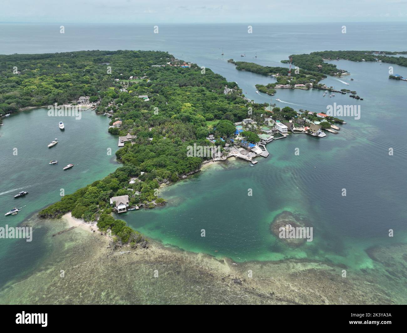 Islas del Rosario and Baru Beach near Cartagena, Colombia Stock Photo ...