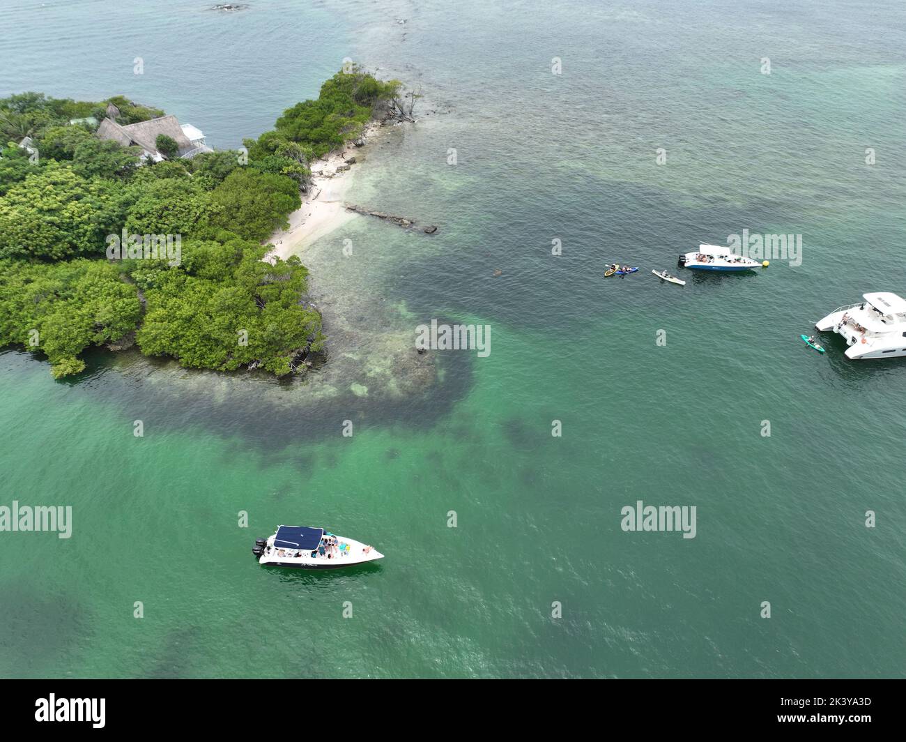 Islas del Rosario and Baru Beach near Cartagena, Colombia Stock Photo ...